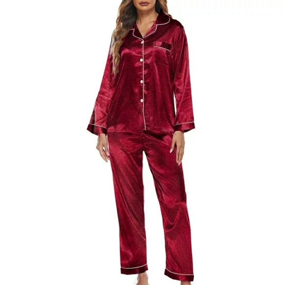 unbranded | Intimates & Sleepwear | Womens Satin Pajamas Set Night Wear ...